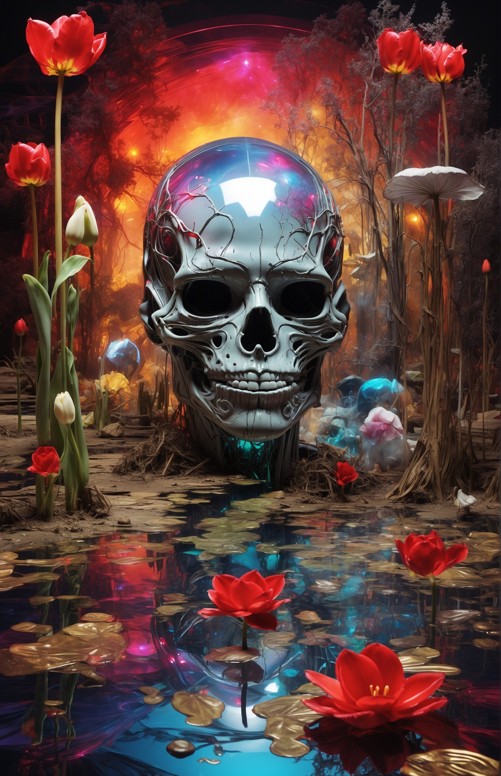 SKULL SCENE POSTER - WeedPosters.io