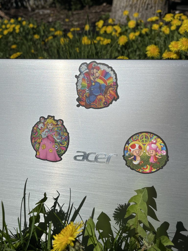 TRIPPY MARIO, PEACH & TOAD STICKER PACK x3 - WeedPosters.io