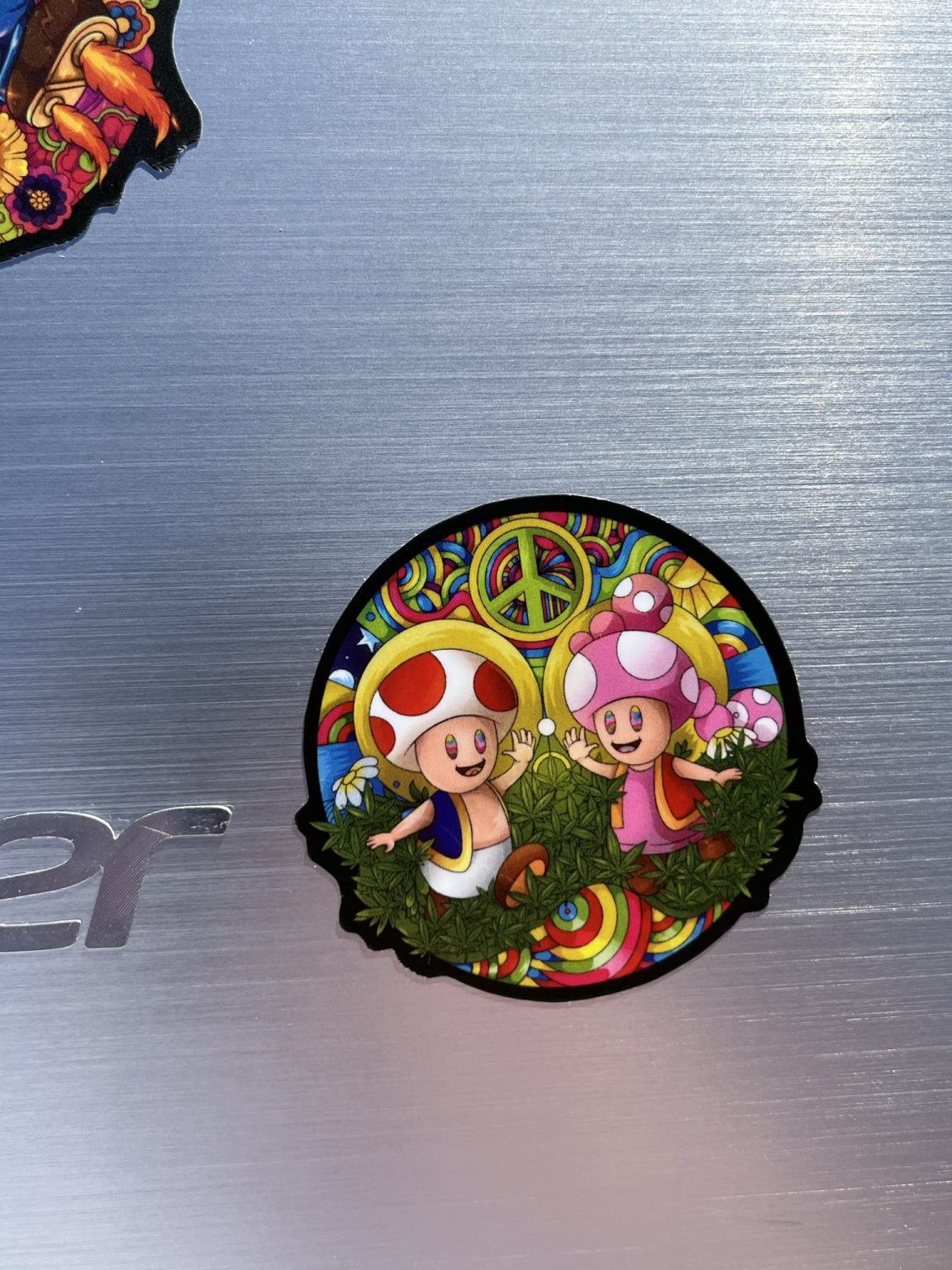 TRIPPY MARIO, PEACH & TOAD STICKER PACK x3 - WeedPosters.io