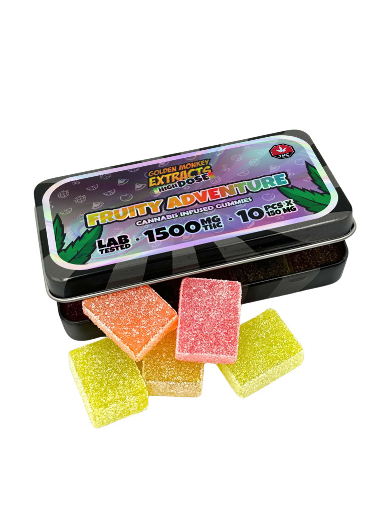 1500MG GOLDEN MONKEY EXTRACTS - HIGH DOSE GUMMY- FRUITY ADVENTURE ...