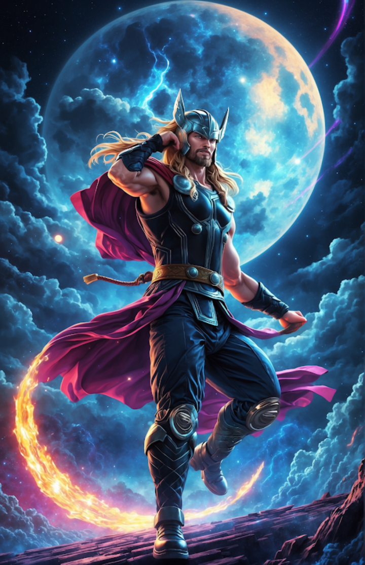GOD OF THUNDER POSTER - WeedPosters.io