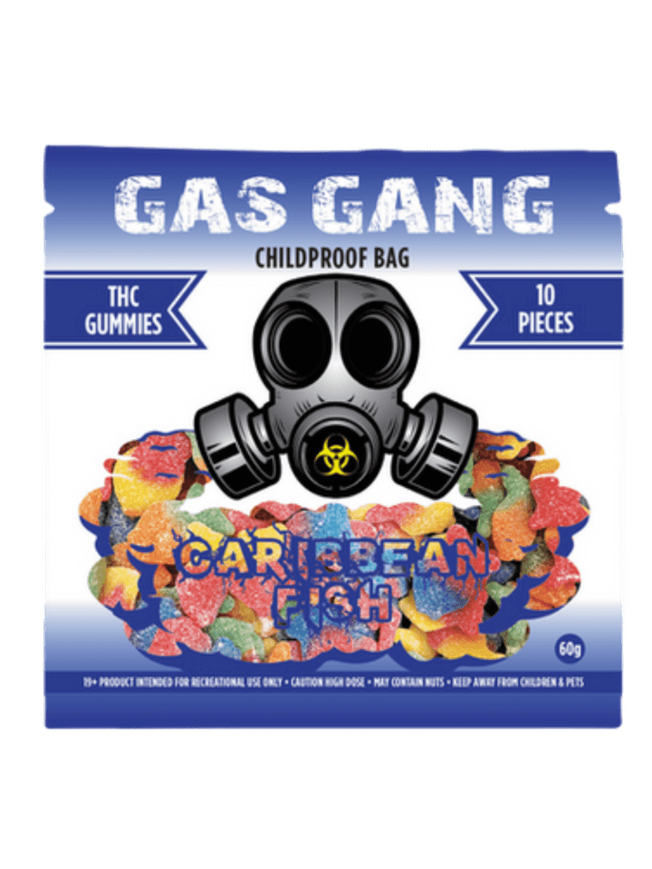 500MG THC - GAS GANG GUMMIES - CARIBBEAN FISH - WeedPosters.io