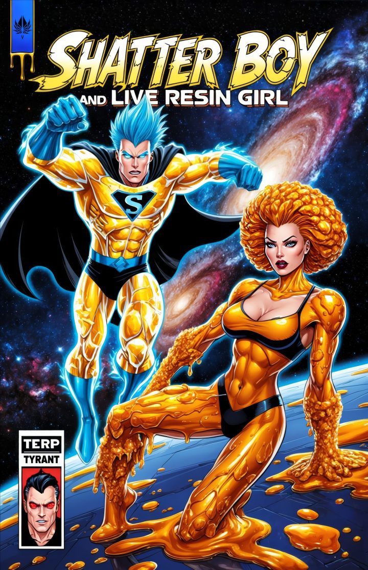 SHATTER BOY & LIVE RESIN GIRL POSTER - WeedPosters.io