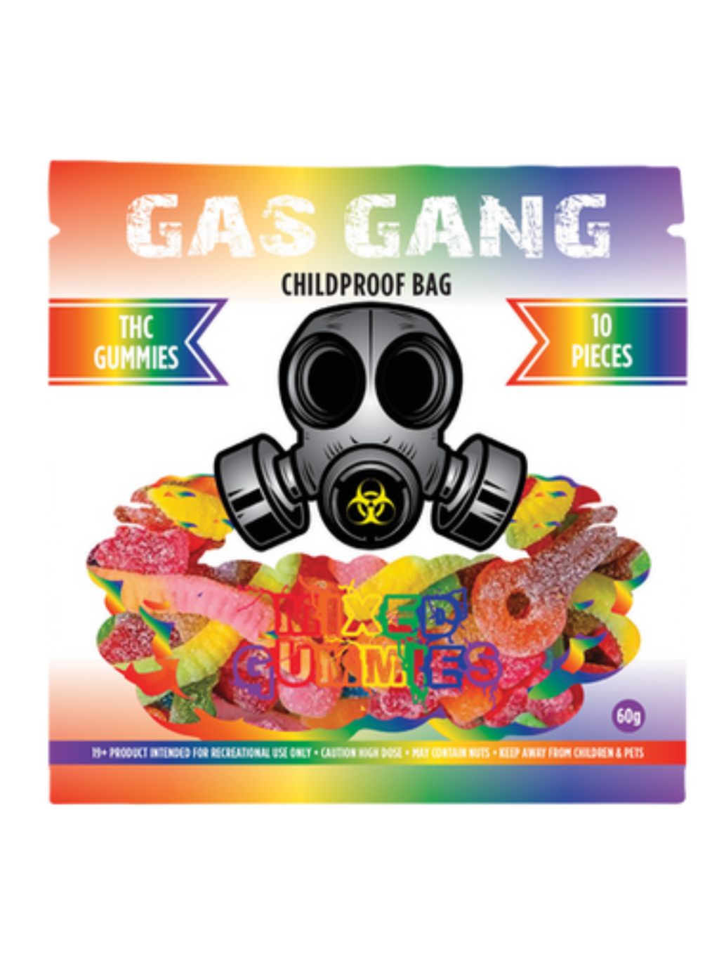1000MG THC - GAS GANG GUMMIES - MIXED - WeedPosters.io